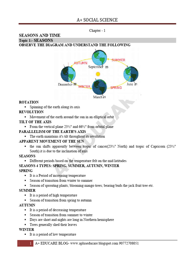 Geography Study Guide | PDF | Night | Equator