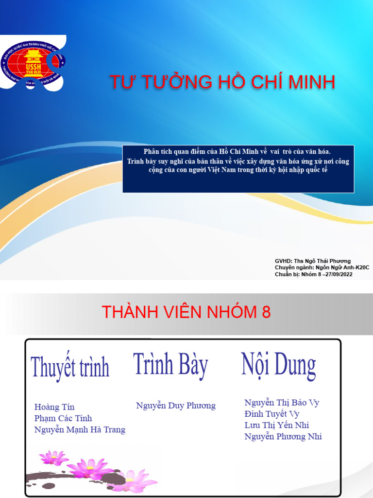 USSH TTHCM CS147 T3 Tổ8 | PDF