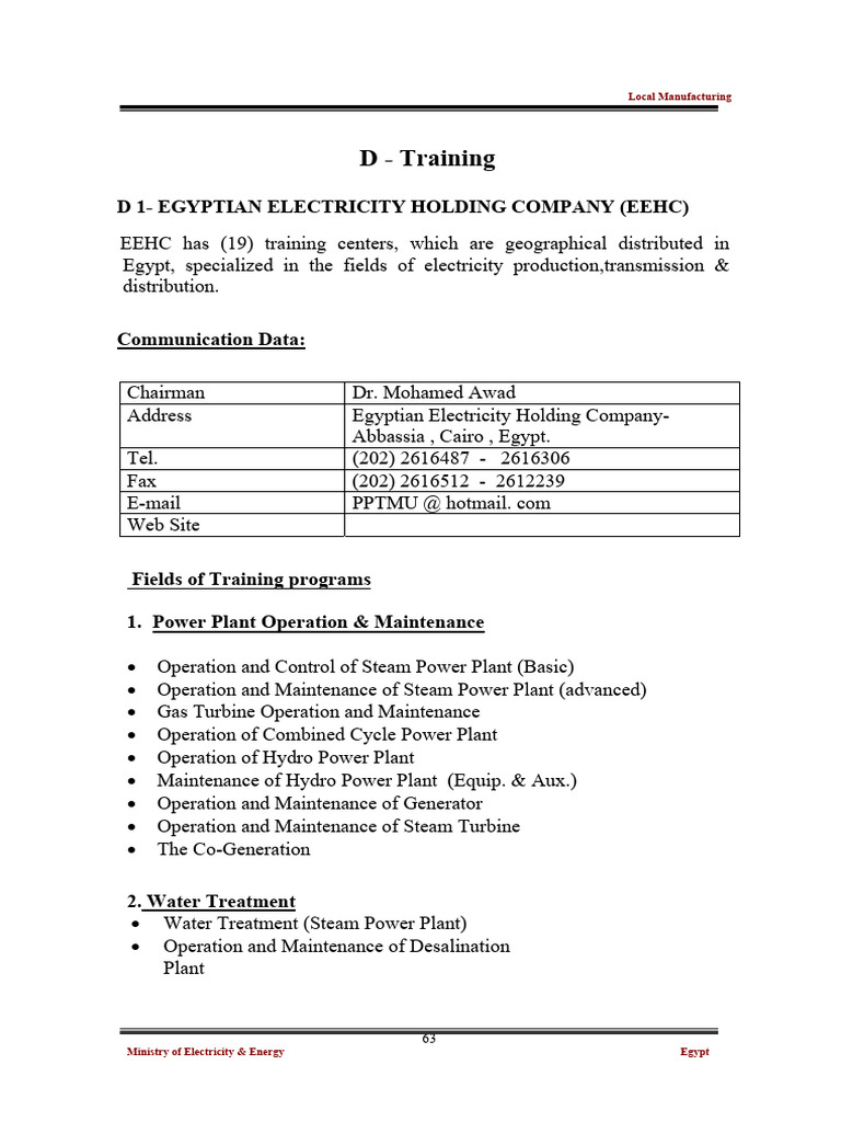 埃及承包商 - 副本 | PDF | Power Station | Electric Power Transmission