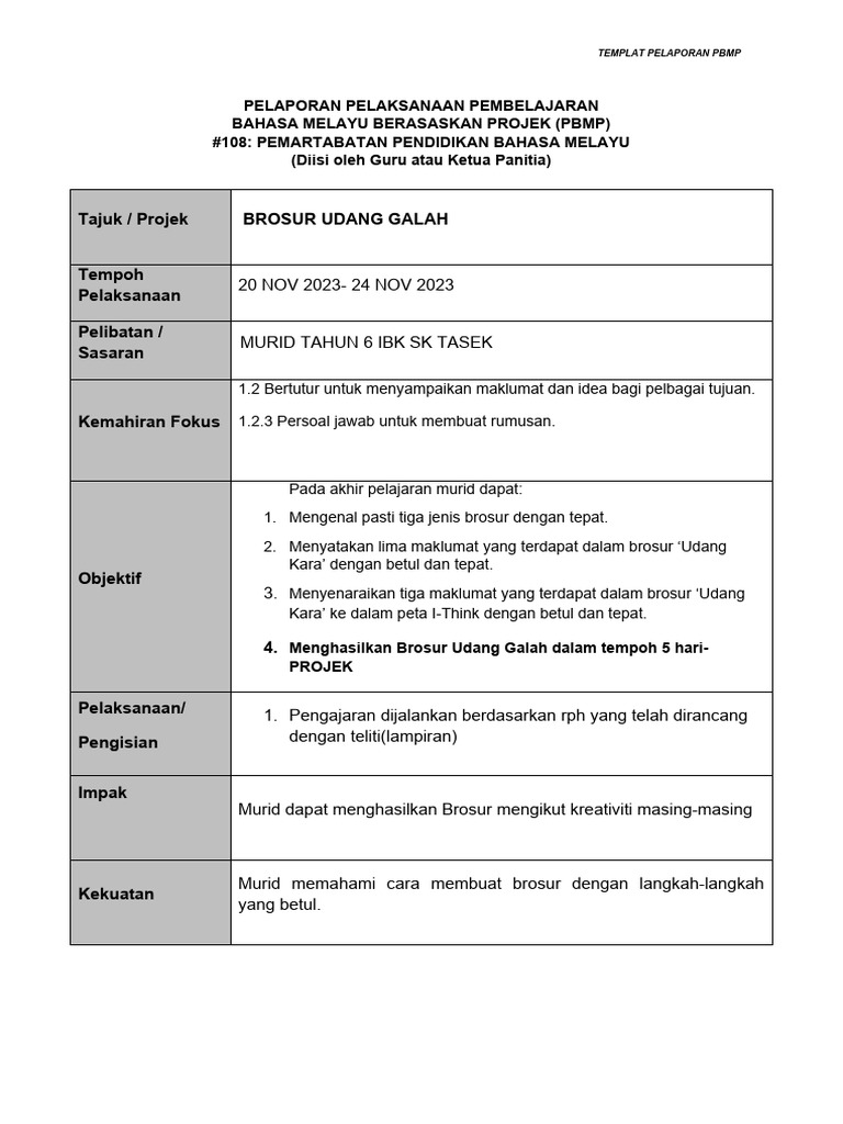Contoh Pelaporan PBMP | PDF | Karier & Perkembangan | Komputer