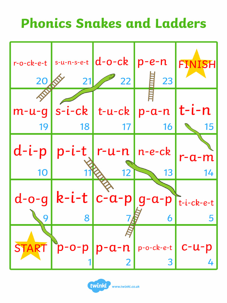 T L 796 Snakes and Ladders Phase 2 Digraphs Ver 4 | PDF