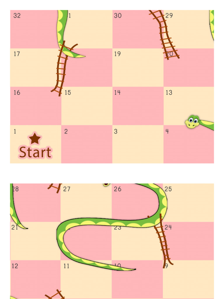 Sight Words Snakes Ladders Blank | PDF