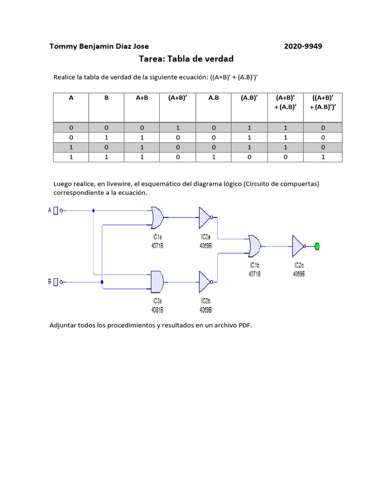 Tarea Tabla-De Verdad | PDF