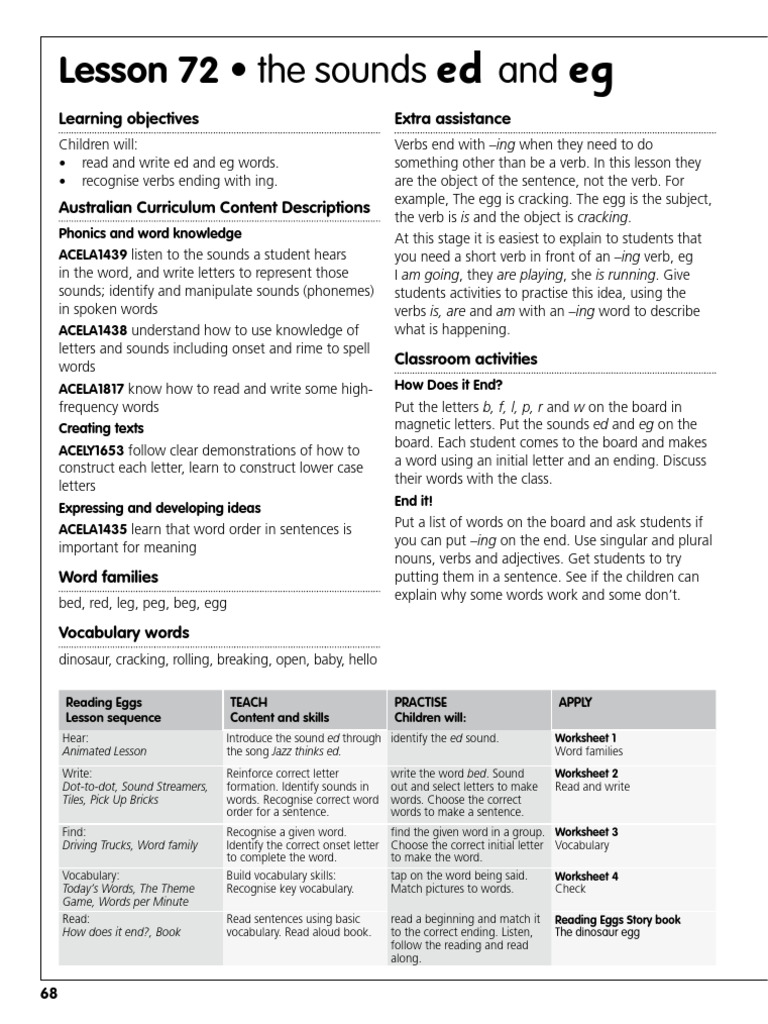 Lesson 72 Au | PDF | Word | Linguistics