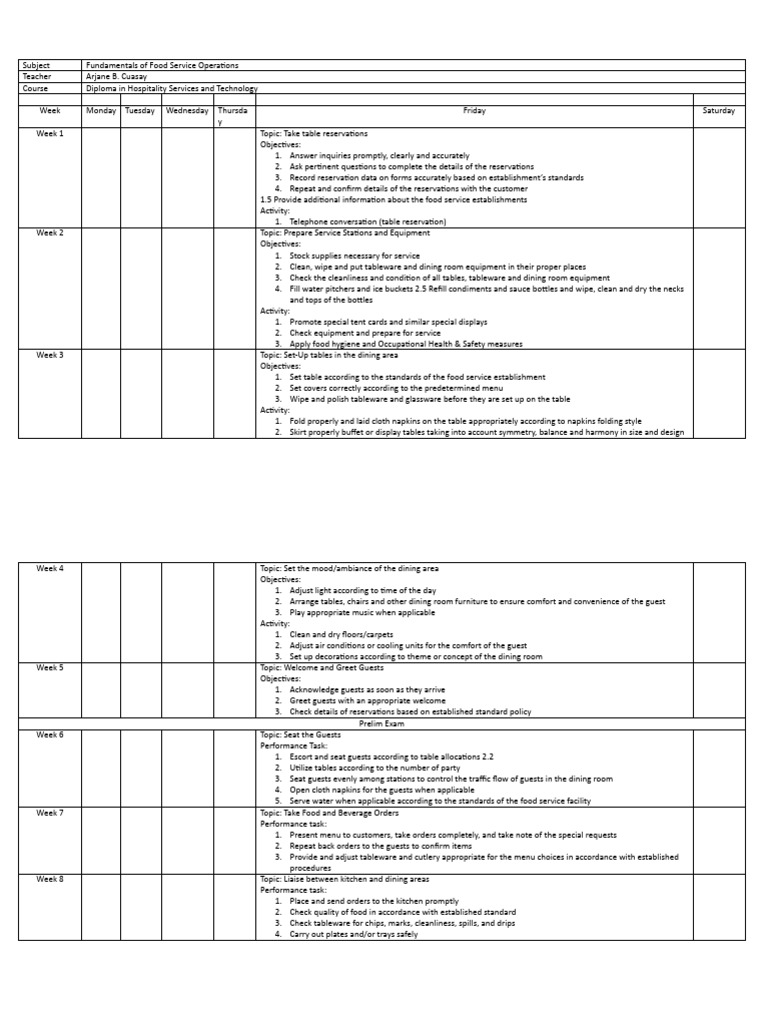 FFS_DLL | PDF | Tableware | Restaurants