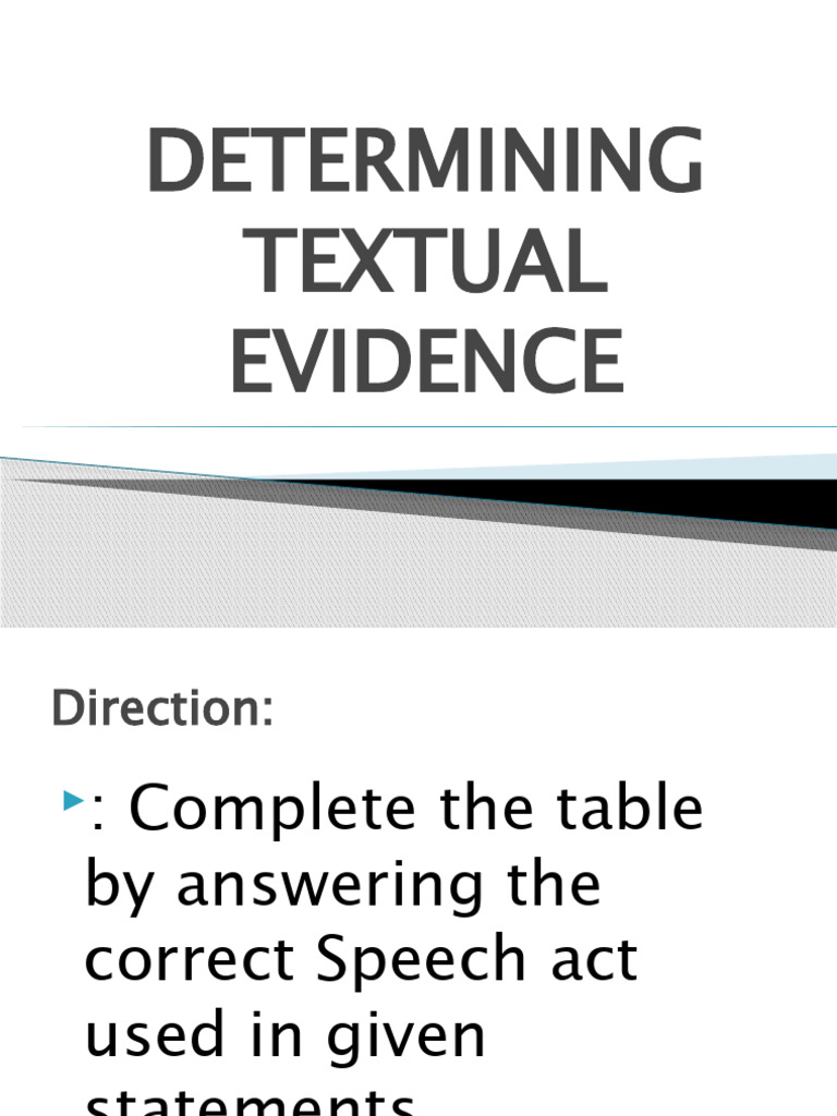 Analyzing and Citing Textual Evidence | PDF | Evidence | Cognition