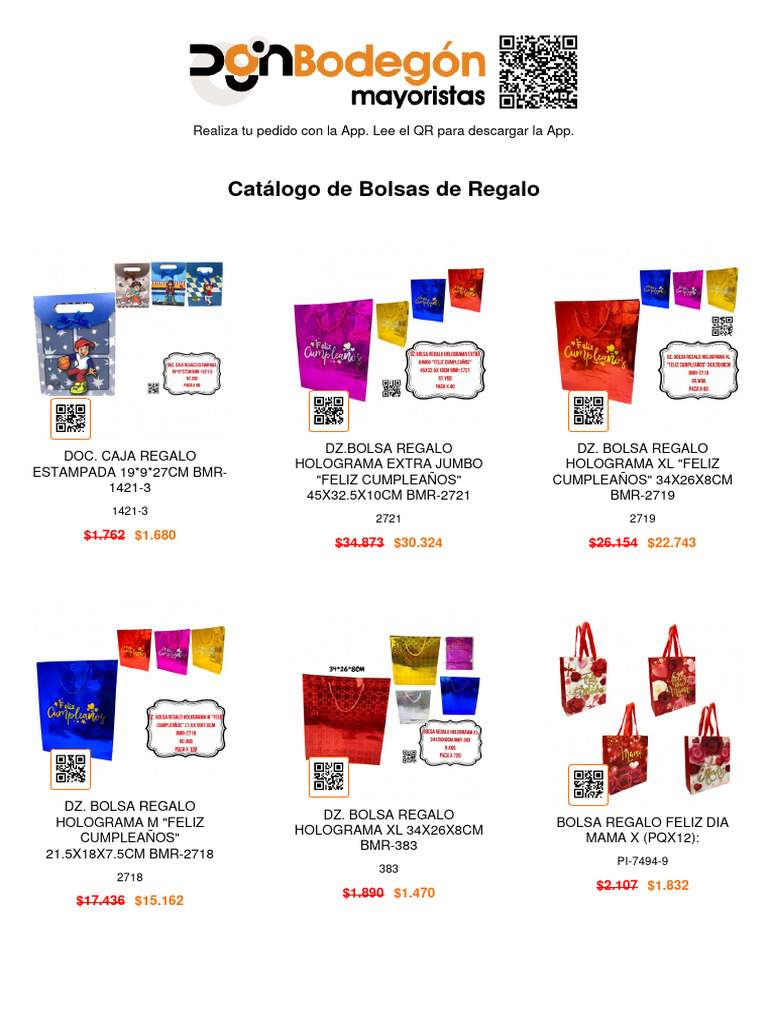 Bolsas de Regalo | PDF