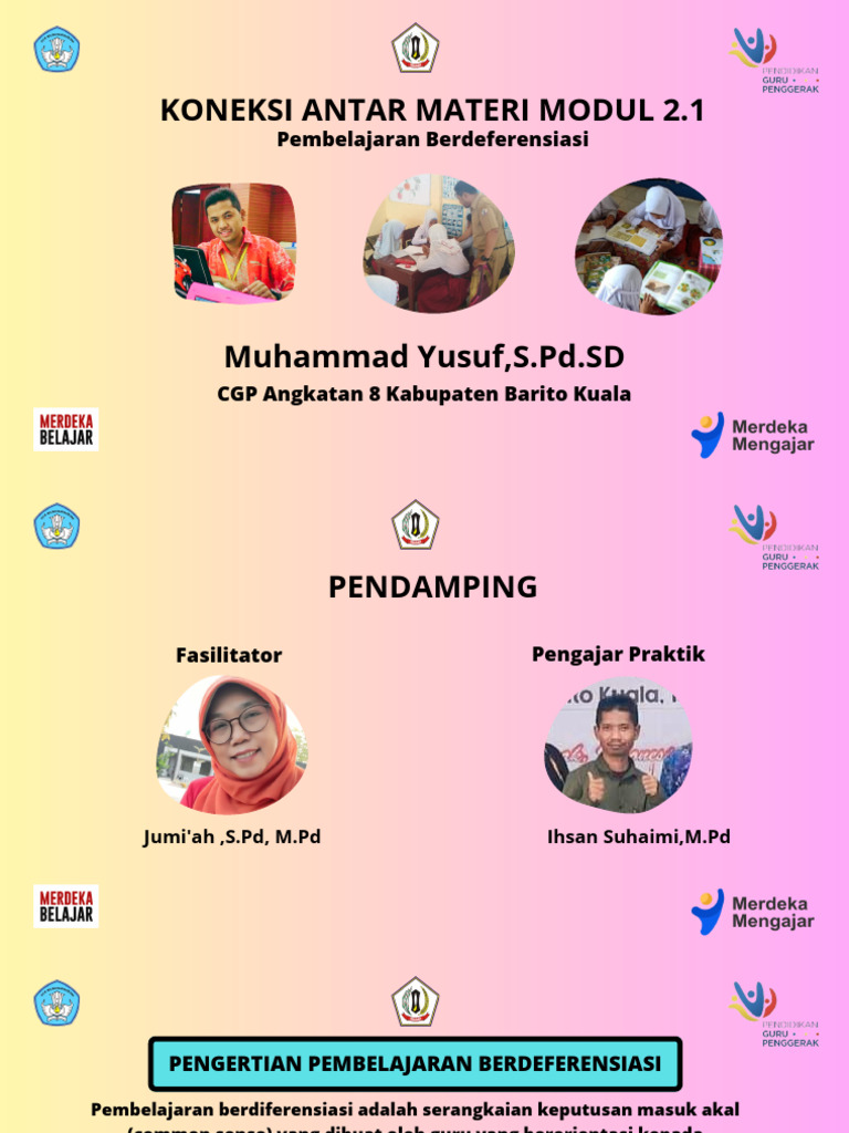 KONEKSI ANTAR MATERI MODUL 2.1 Pendidikan Guru Penggerak | PDF