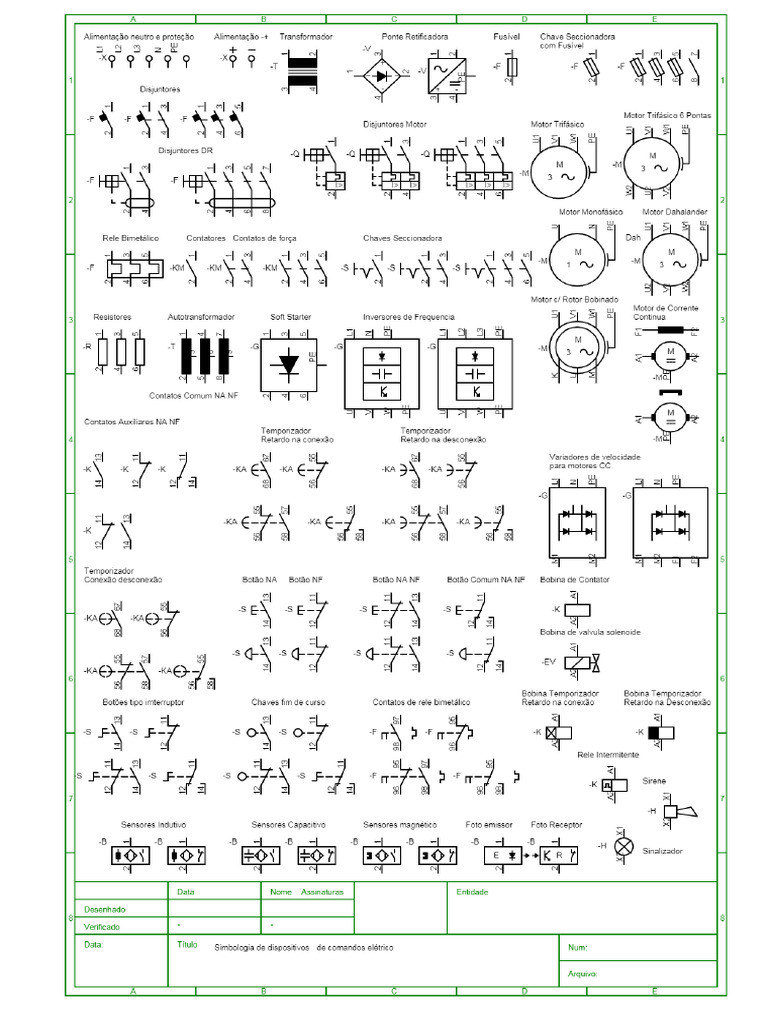 Simbologia Esquemas Elétricos | PDF