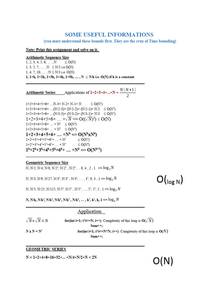 Time Complexity For Loops New Document Pdf Computer Programming Mathematics