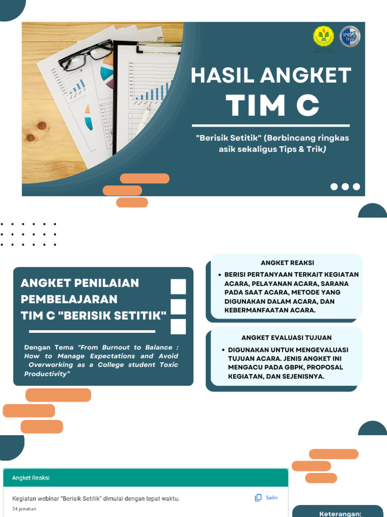 Hasil Angket TIM C PDO 2023 | PDF | Bisnis | Pengembangan Diri