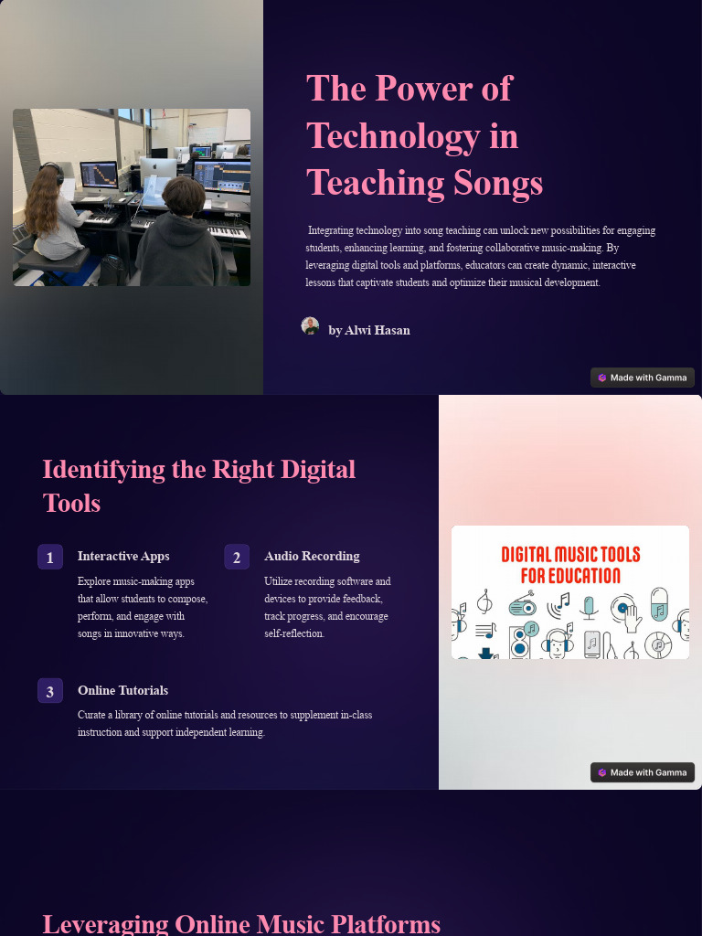The Power of Technology in Teaching Songs | PDF | Multimedia | Visualization (Graphics)
