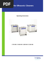 Unitor Ultrasonic Cleaner Operating Manual | PDF | Ultrasound | Liquids