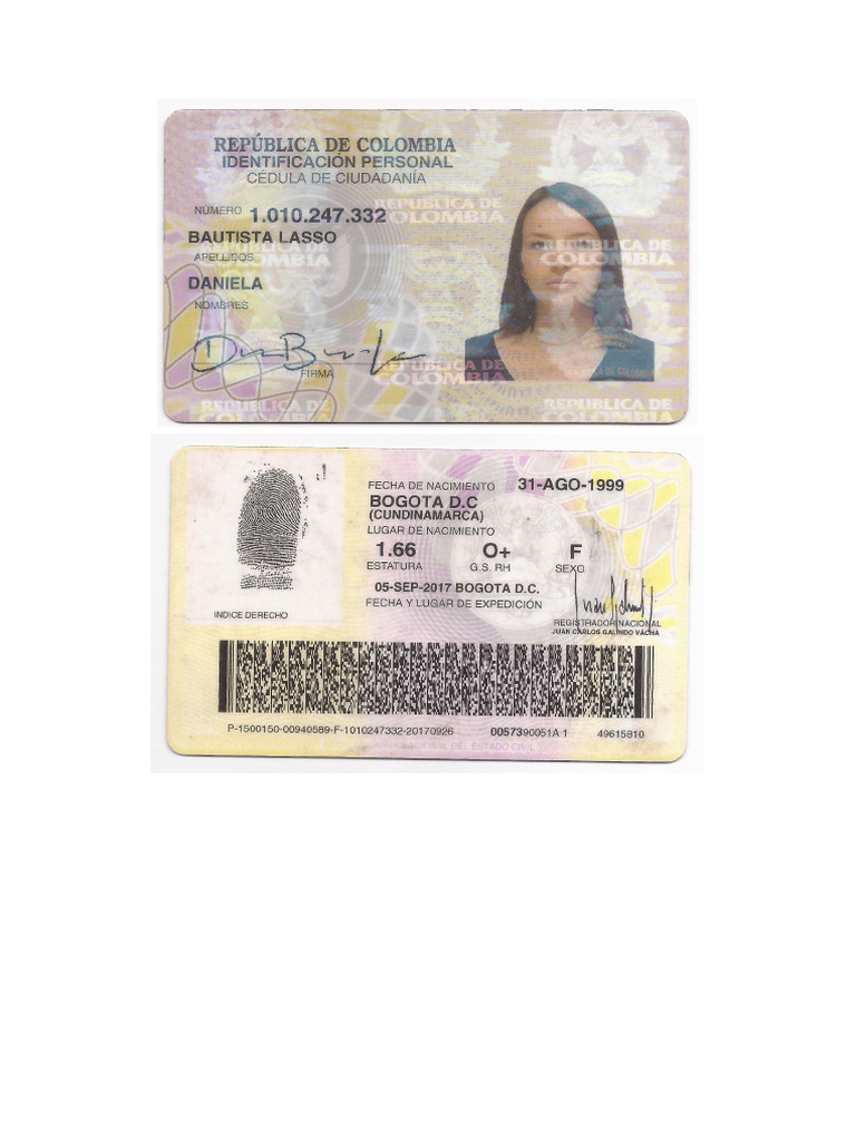 Cedula Daniela | PDF