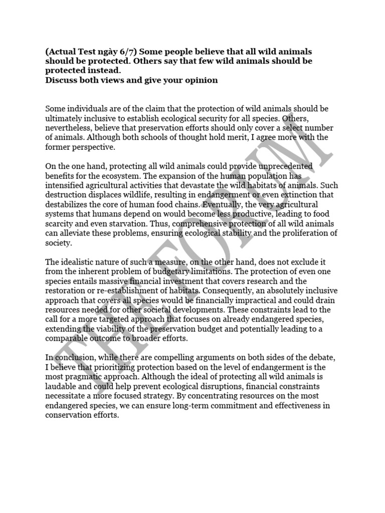 Full Lecture 6.7 | PDF | Ecology | Conservation Biology