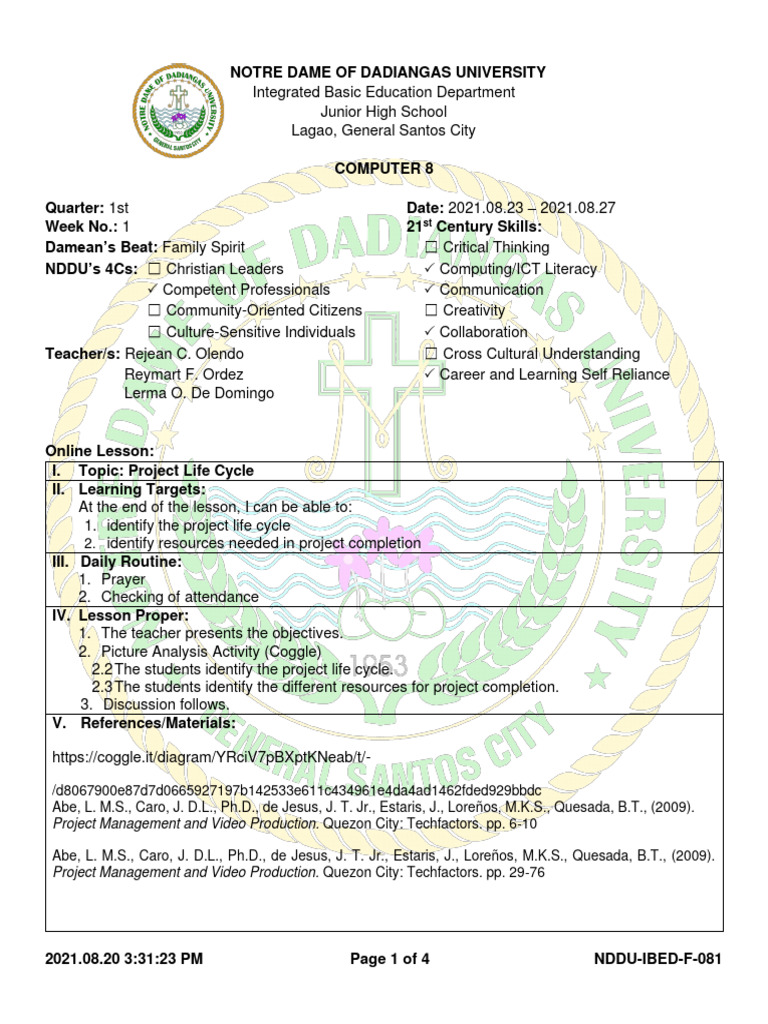 Module Week 1 - Project Life Cycle | PDF | Project Management | Cognition