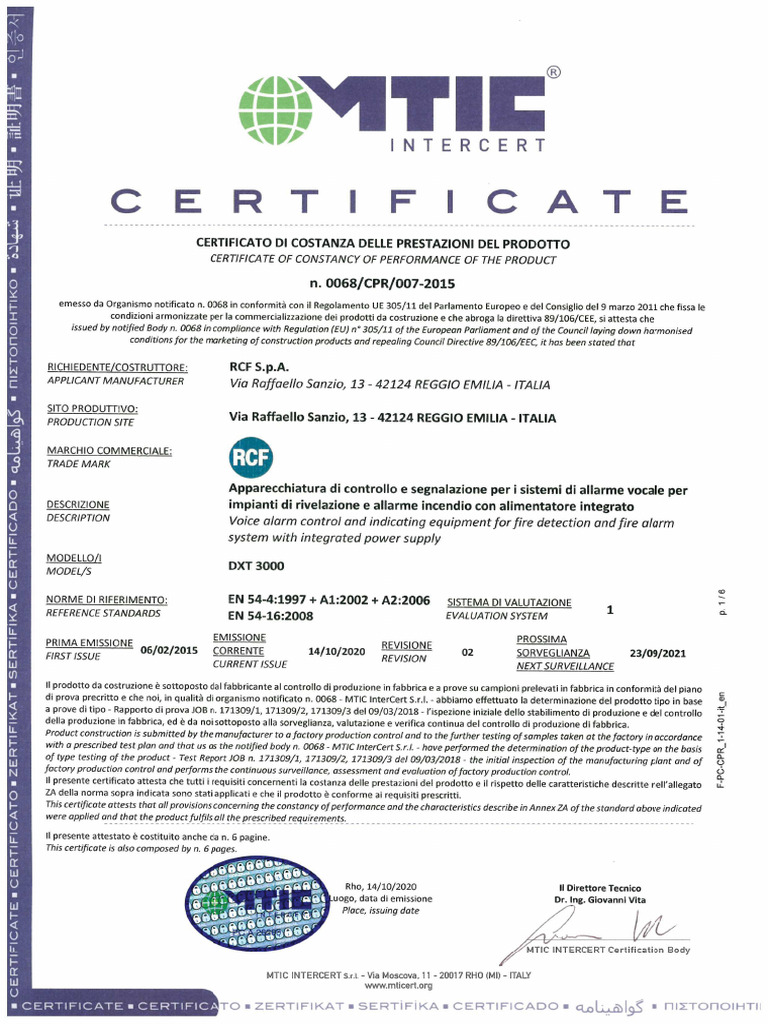 CPR Certificate-MX 3500_6 | PDF