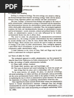 Public Administration Unit-14 Ecological Approach-Fred. W. Riggs | PDF ...