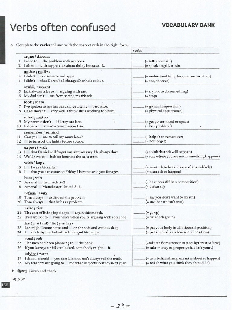 Easily Confused Words (Lge I - 2017) | PDF