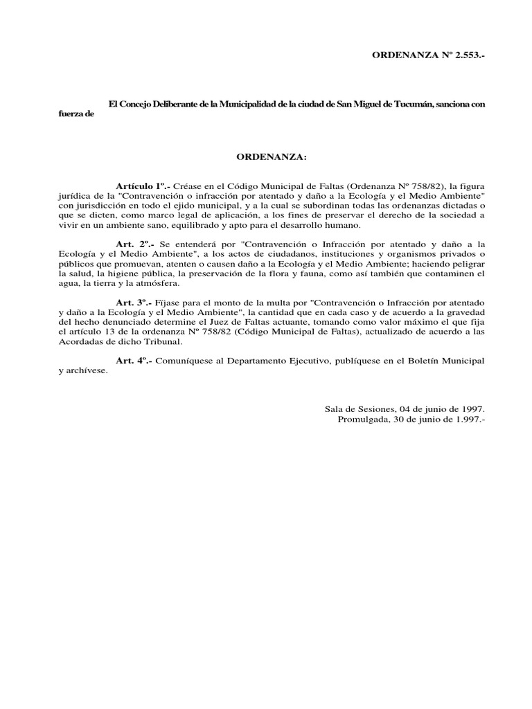 Capacitación-APEP Recopilacion Ordenanzas | PDF | Multa (pena) | Entorno natural
