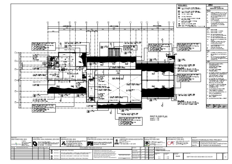 SBP170814-EX-OE02-880-CCC-56 251-ADMIN BLOCK - FIRST FLOOR PLAN - Rev 1.0 | PDF | Ceiling | Plaster
