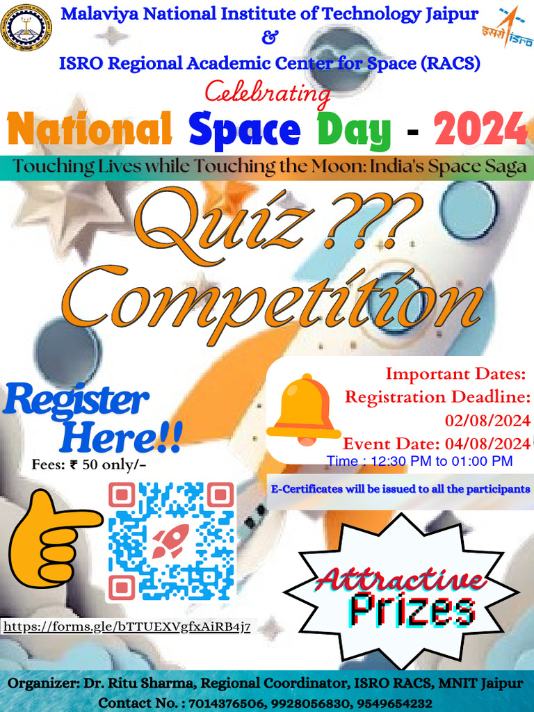 ISRO Space Day Quiz Brochure (1) | PDF