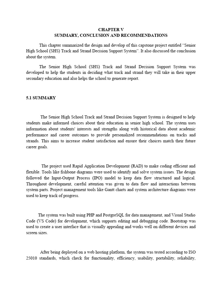 CHAPTER V-Summary | PDF | Usability | Computing