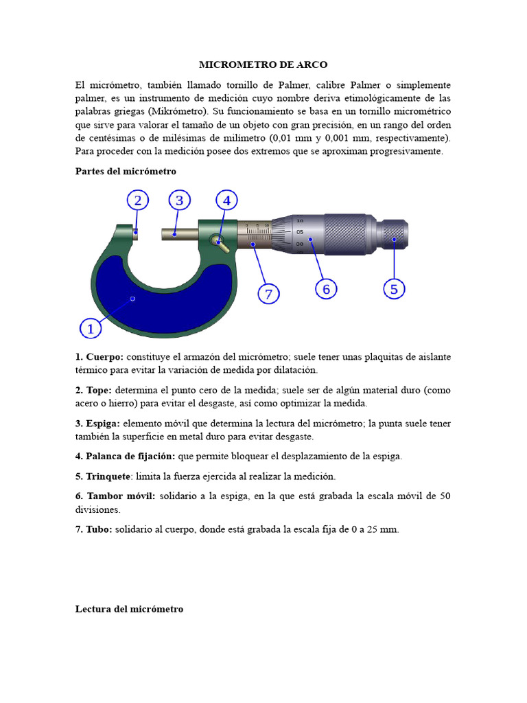 Micrometro de Arco | PDF