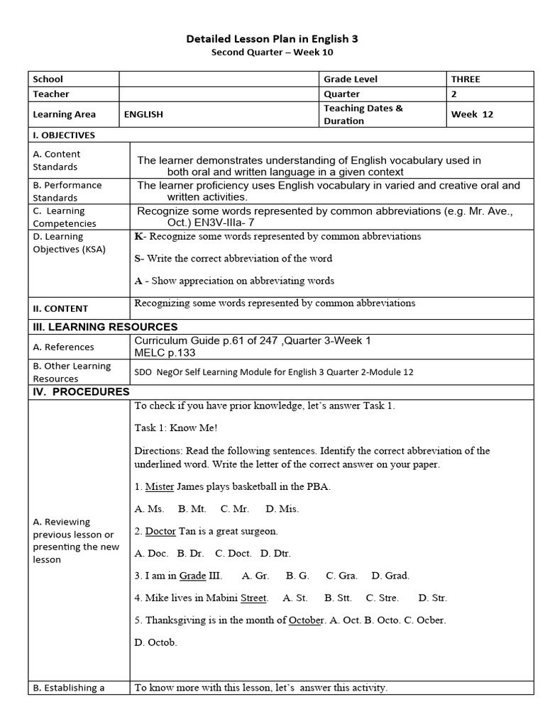 Eng-3-Q2-week12 | PDF | Learning | Teachers