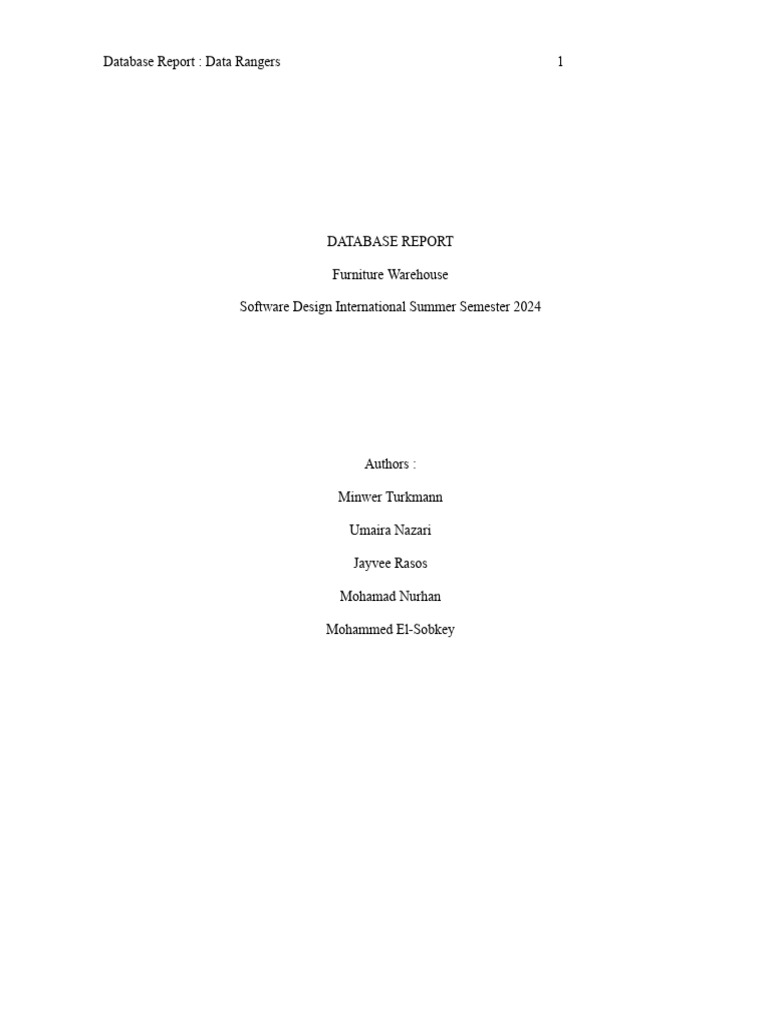 Database Report | PDF | Payments | Discounts And Allowances