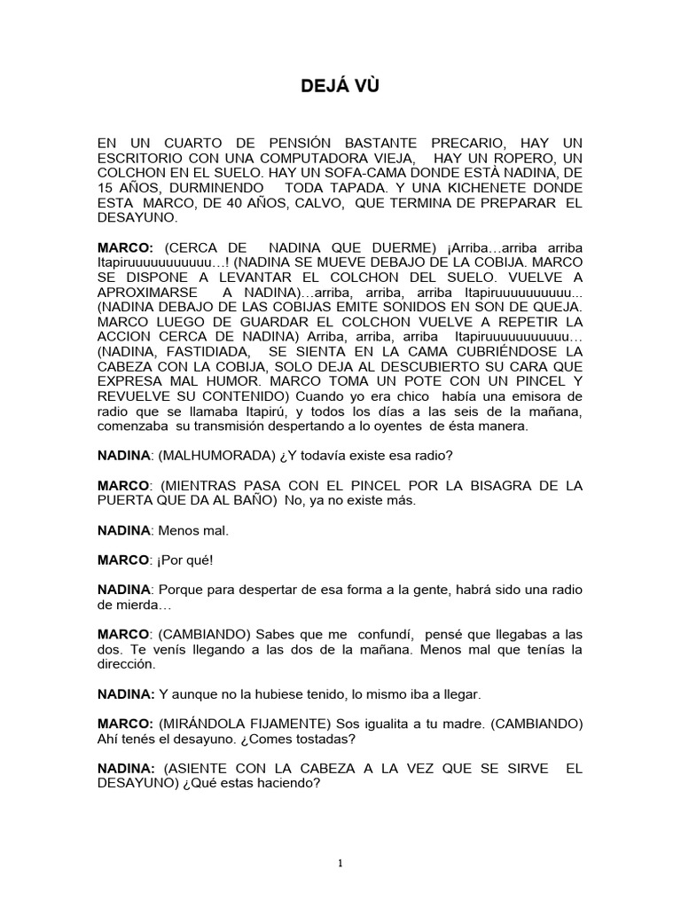 DEJA VÚ - (Sobre El Realismo) | PDF | Amor | Sidra