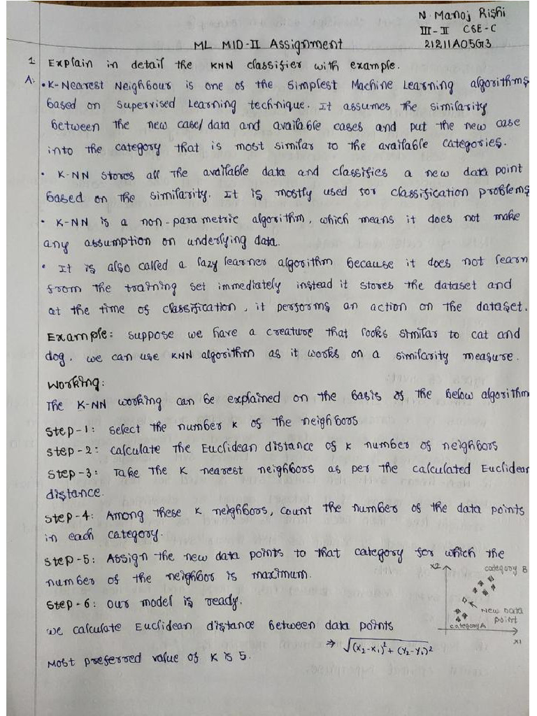 ML Mid-2 Assignment | PDF