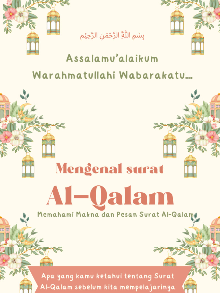 Materi Surat Al-Qalam | PDF