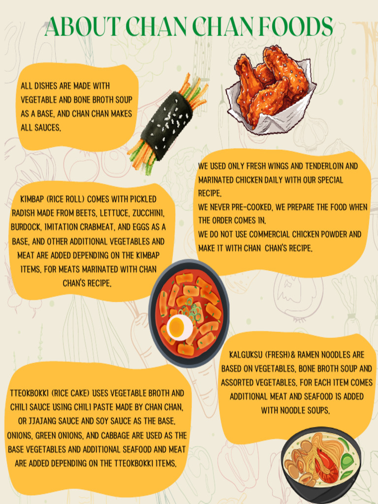 Chan Chan Menu Highlights | PDF | Cuisine | Foods