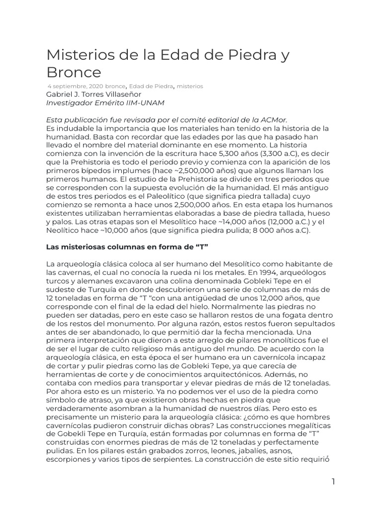 Edad Piedra | PDF