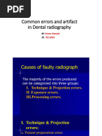 Radiographic Errors | PDF | Radiography | Dentistry Branches
