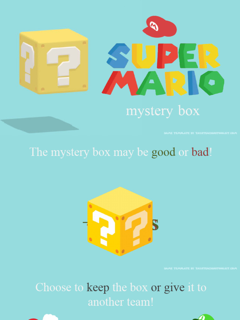 Mario Mystery Box Game Rules | PDF | Sports | Leisure