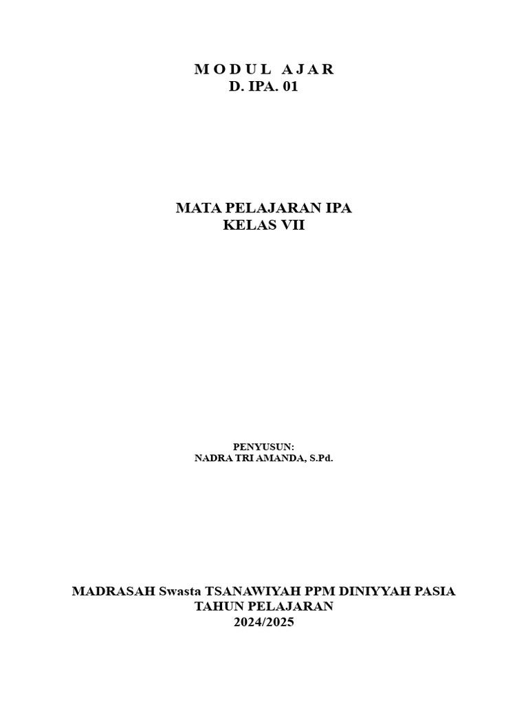 Modul IPA Kelas VII: Klasifikasi Makhluk Hidup | PDF