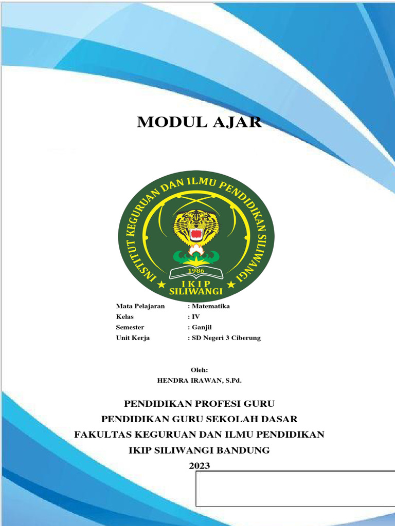 Perangkat Pembelajaran Aksi 1 - Hendra Irawan | PDF