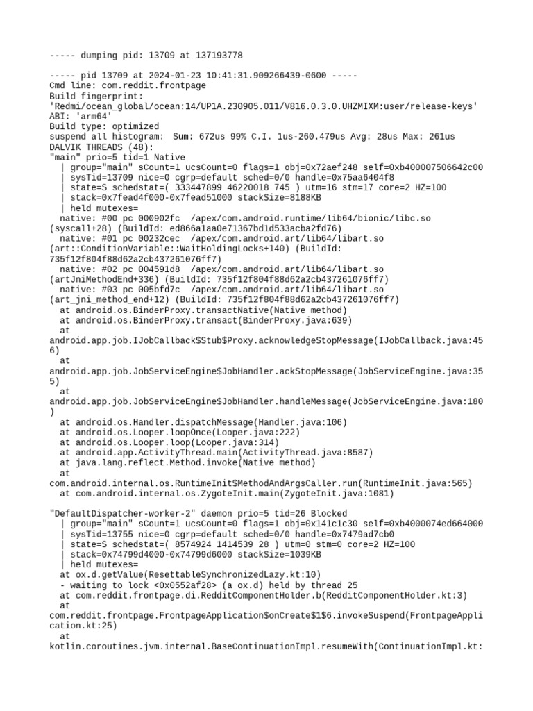Firebase Crashlytics ANR Report | PDF | Computer Programming | Java Specification Requests