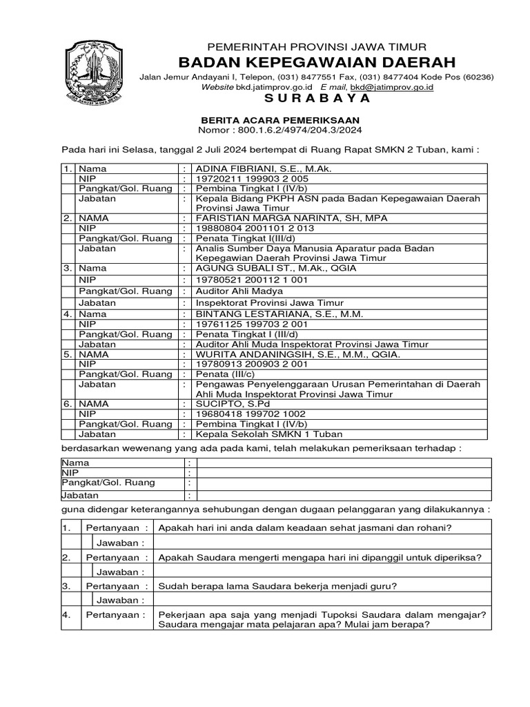 Contoh Bap TMK | PDF