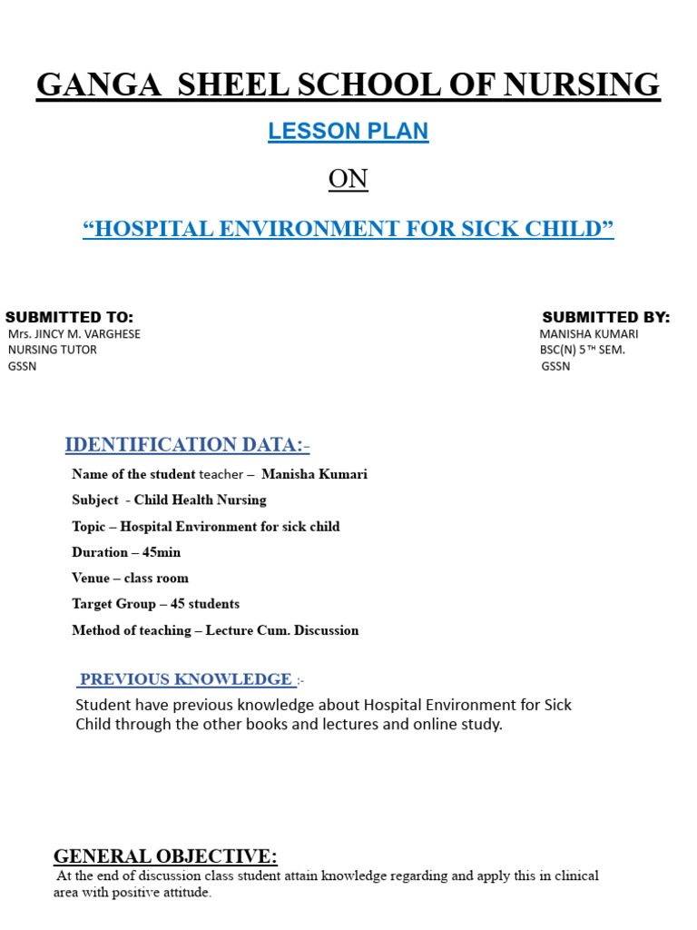 Pedia Presentation 1 | PDF | Nursing | Hospital