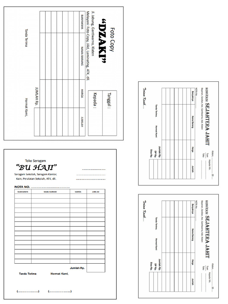 Template Nota Versi Word | PDF