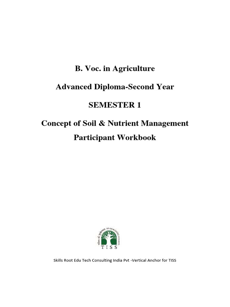 202005010122PW Concepts of Soil & Nutrient Management | PDF | Plant Nutrition | Soil