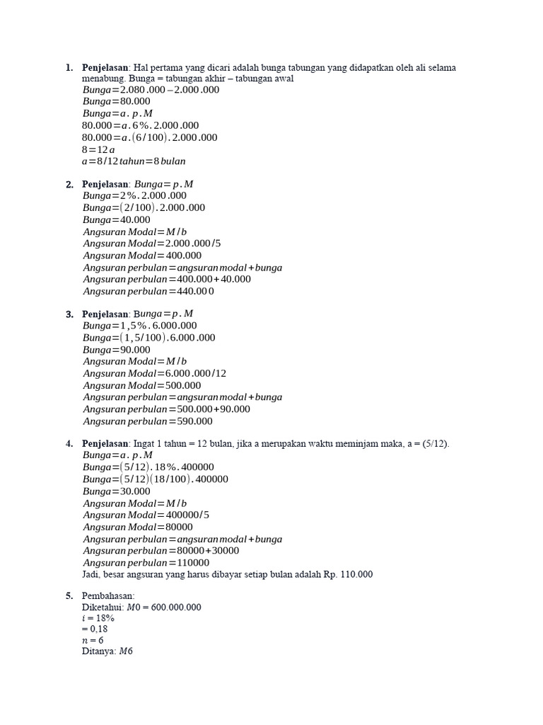 BUNGA TUNGGAL DAN MAJEMUK jawaban | PDF