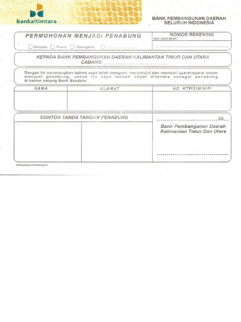 Formulir Bank | PDF
