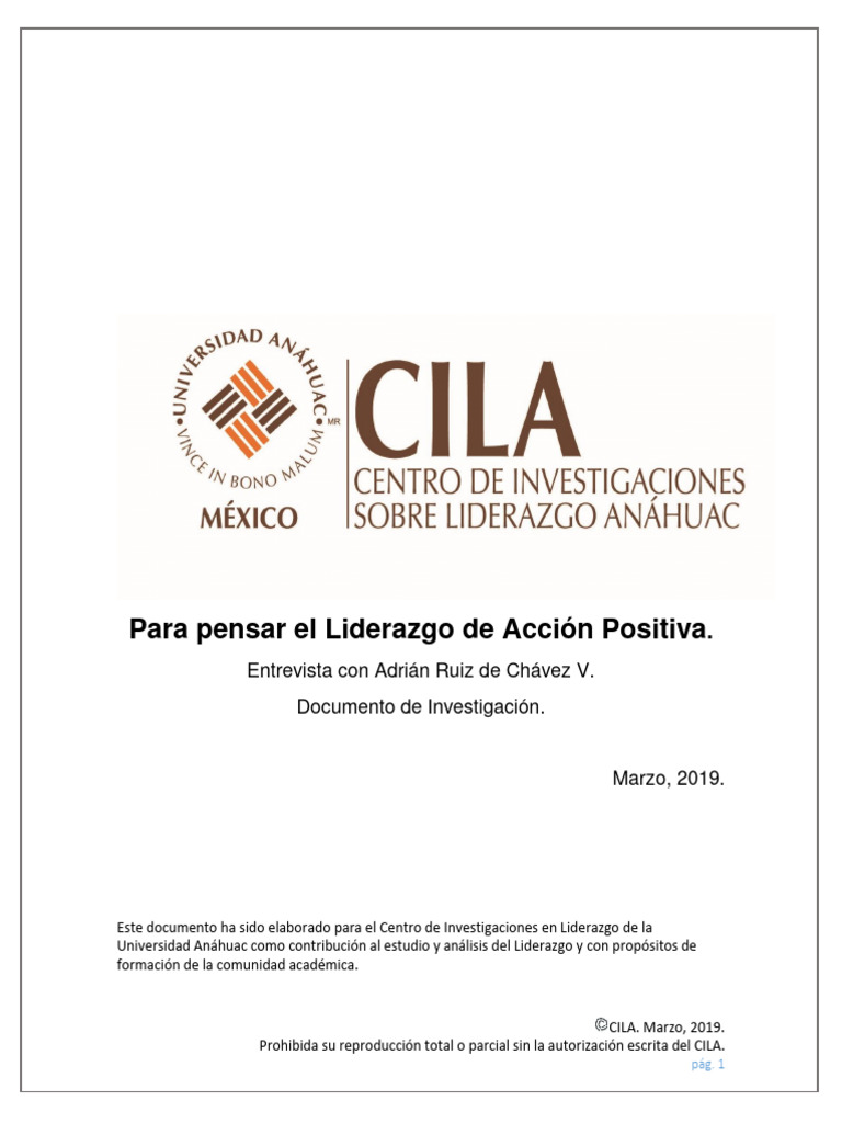 1. Entrevista Adrián Ruiz de Chávez - Para pensar el Liderazgo de ...