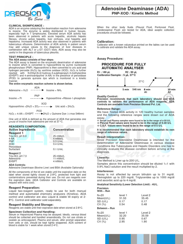 Ada With Calib. 1 | PDF | Blood Plasma | Medical Specialties
