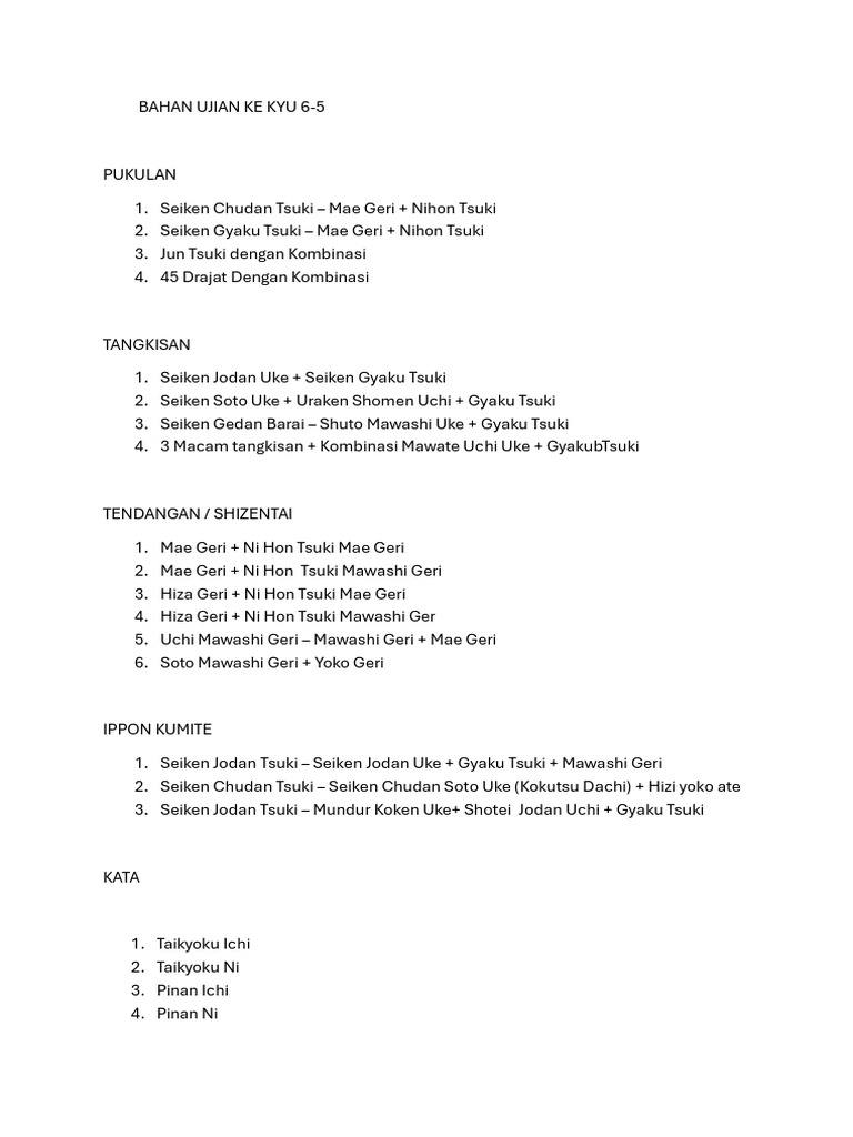 Karate Grading Syllabus | PDF | Self-Improvement | Wellness