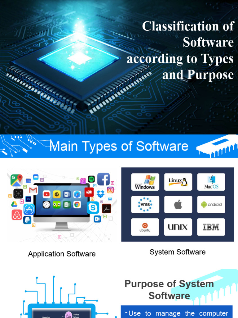 CS 109 - Classification of Software Accdg To Purposes | PDF | Software ...